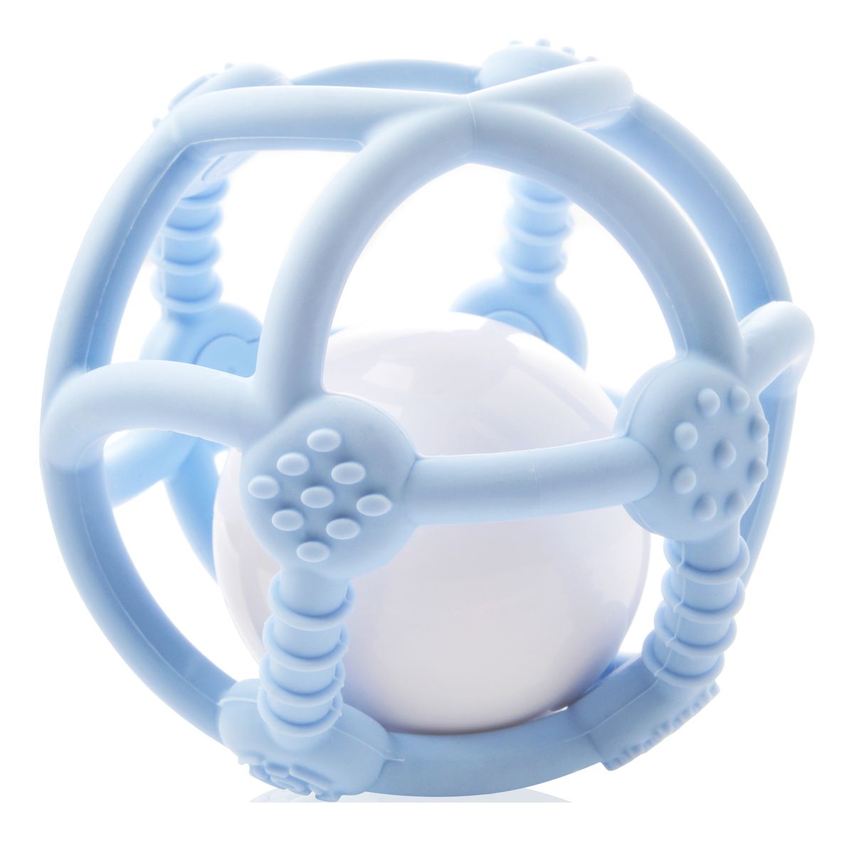 Kjøp Kidsme Silicone Teething Ball Blue billig hos Med24.no
