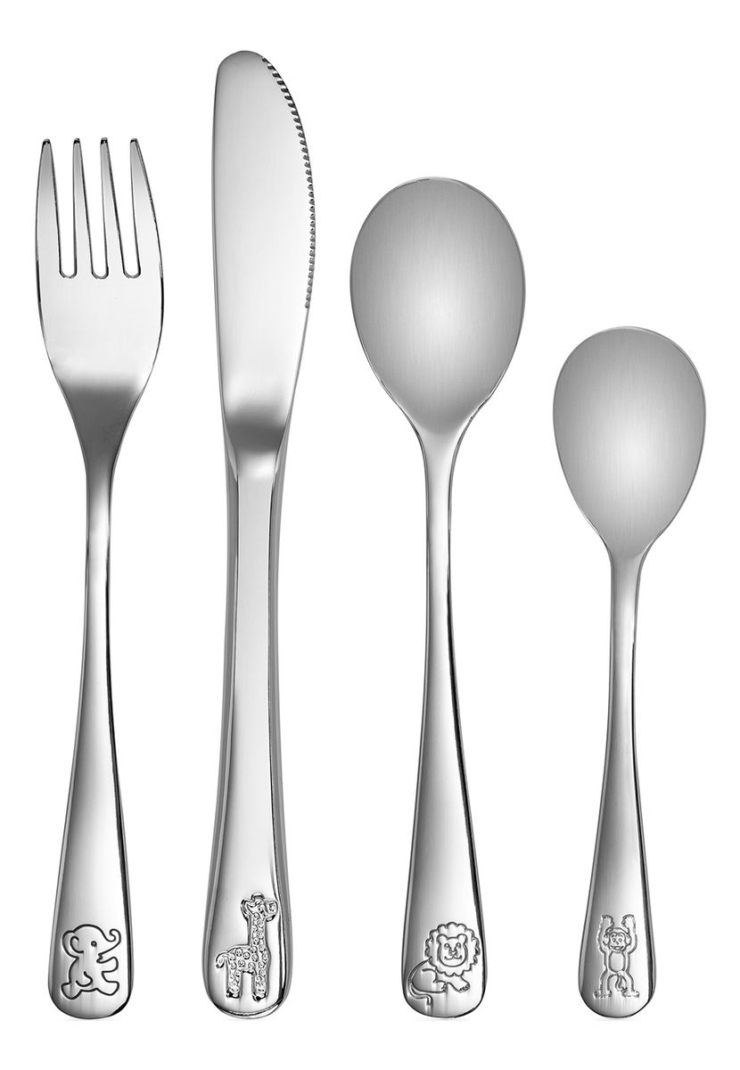 Kjøp Reer barnebestikk rustfritt stål, 4 stk. billig hos Med24.no