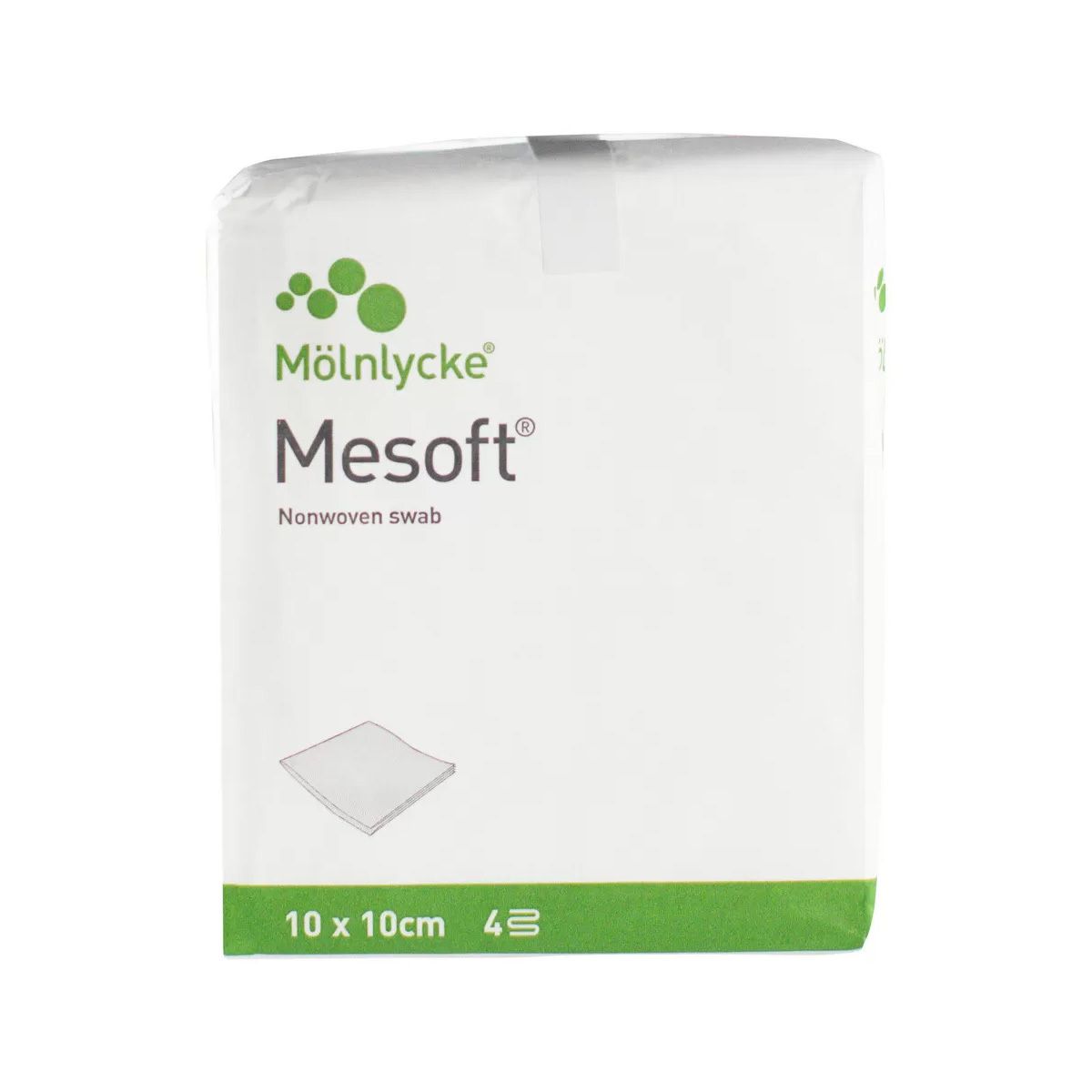Kjøp Mesoft kompress usterile 10x10cm - 100 stk på Med24.no