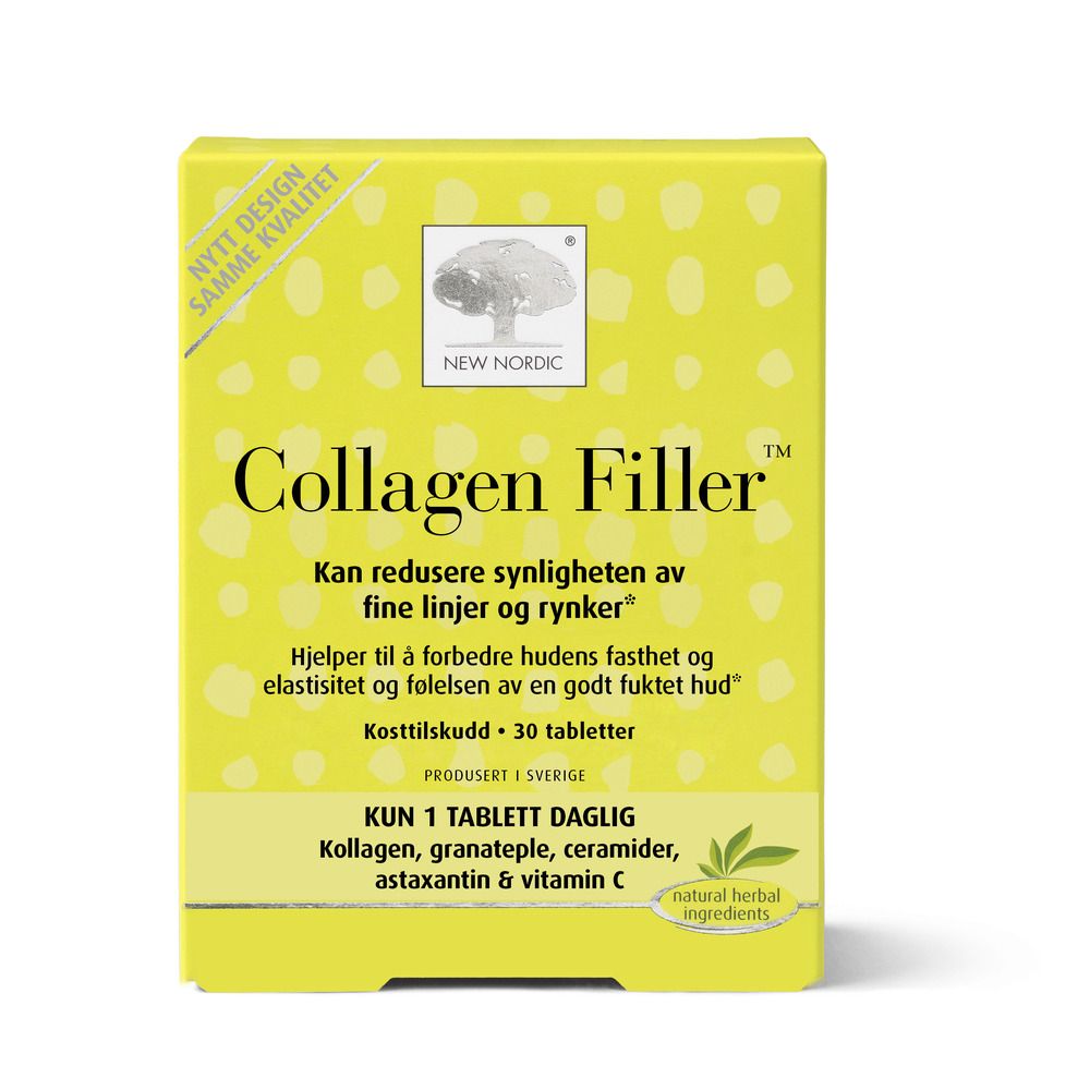 New Nordic Collagen Filler One-a-Day - 30 tabl. | Med24.no