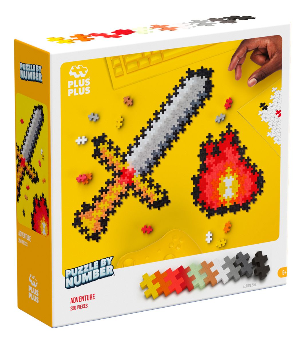 Kjøp Plus-Plus Puzzle By Number Adventure - 250 brikker hos Med24.no