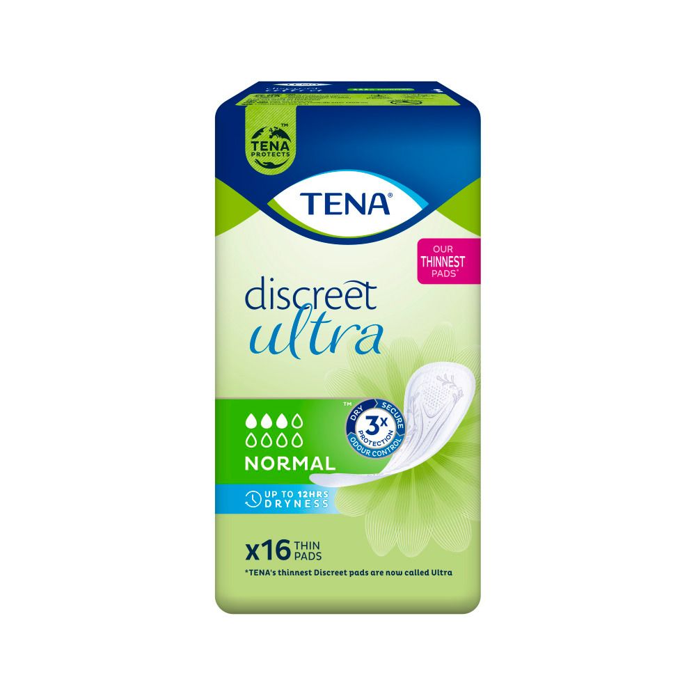 Kjøp TENA Discreet Ultra Normal Inkontinensbind 16 stk. | Med24.no