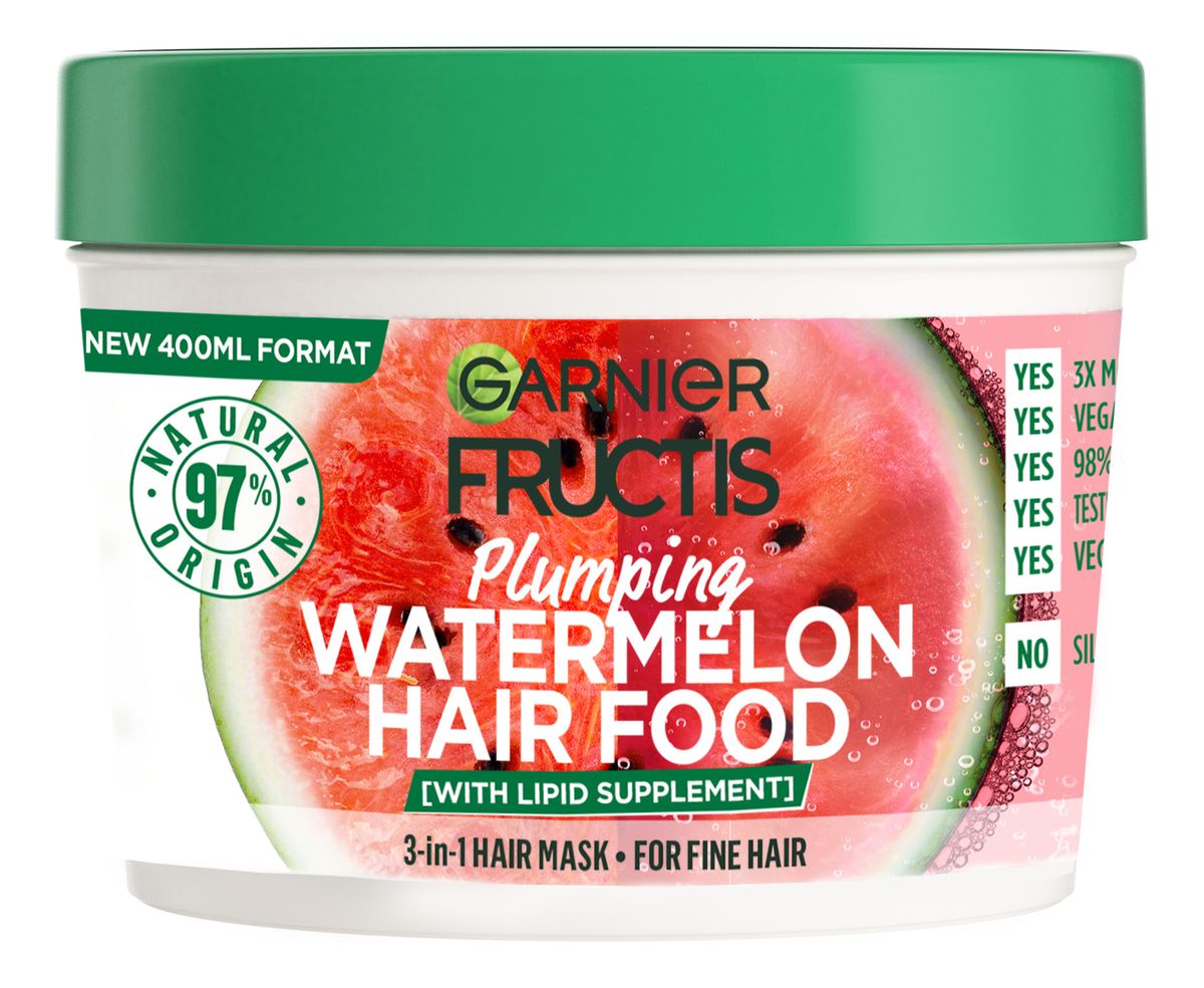 Garnier Fructis Hair Food Watermelon Mask - 400 ml. | Med24.no