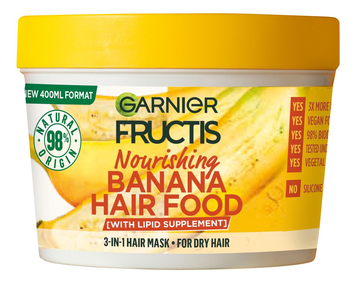 Garnier Fructis Hair Food Banana Mask - 400 ml. | Med24.no