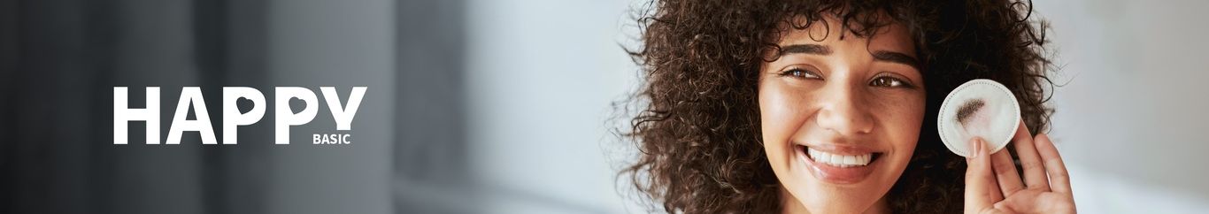 Kjøp billige bomullspads og bomullspinner fra Happy Basic | Med24.no