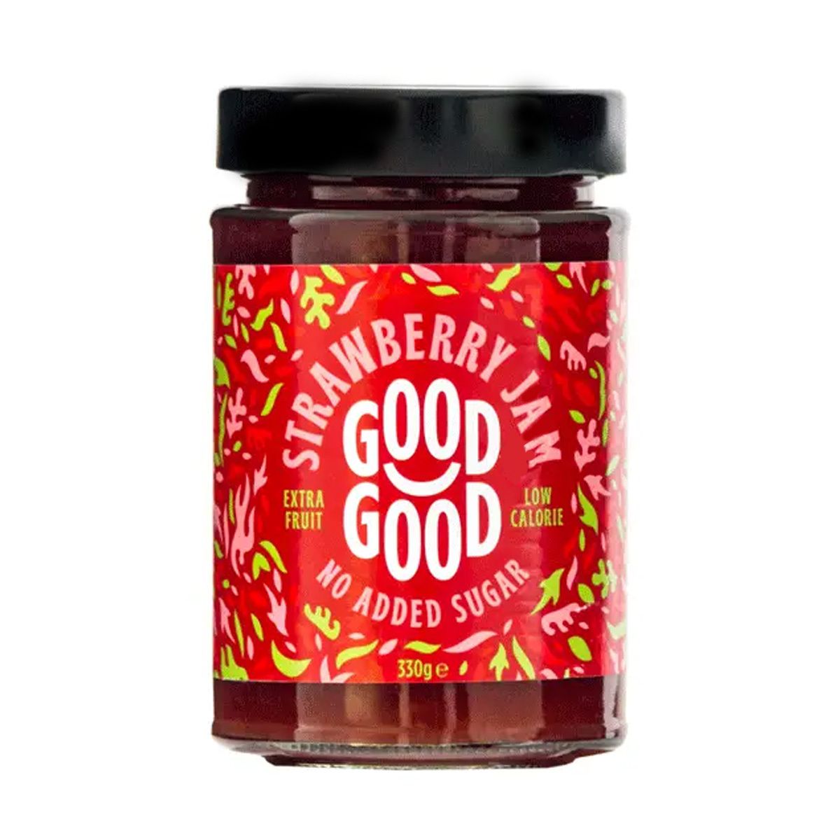 Kjøp Good Good Sweet Jam med Stevia Strawberry på Med24.no