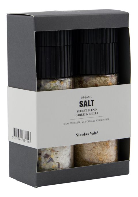 Nicolas Vahé Gift Box - Organic Secret Blend & Salt + Garlic & Chilli