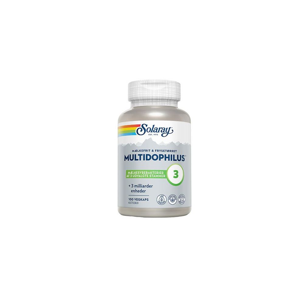 Kjøp Solaray Multidophilus - 100 kapsler på Med24.no