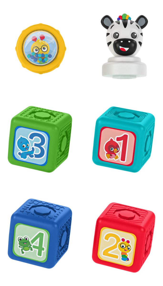 Kjøp Baby Einstein Magnetiske aktivitetsblokker - 6 stk. hos Med24.no