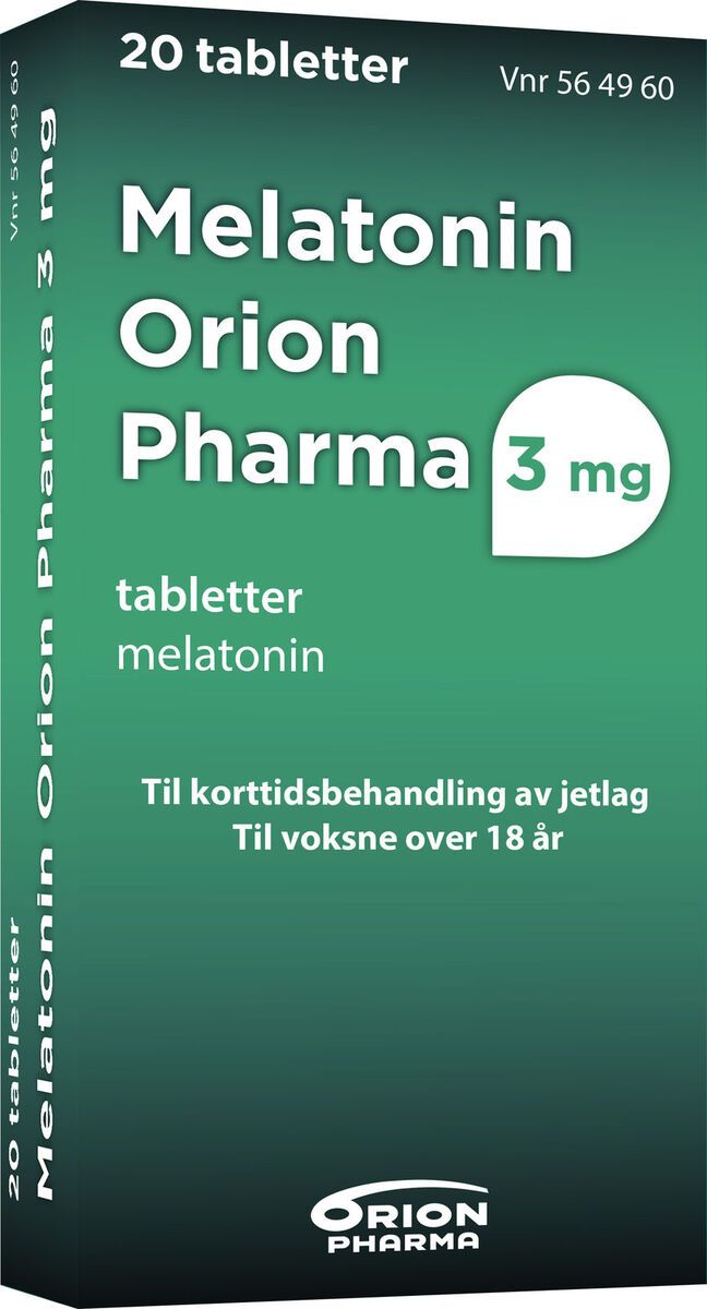 Kjøp Melatonin Orion tabletter 3mg hos Med24.no