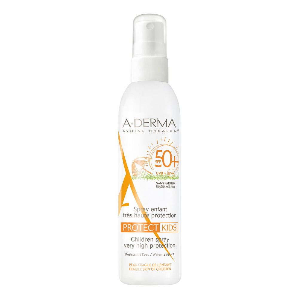 Kjøp A-Derma Sun Protect Spray SPF50+ - 200 ml. på Med24.no