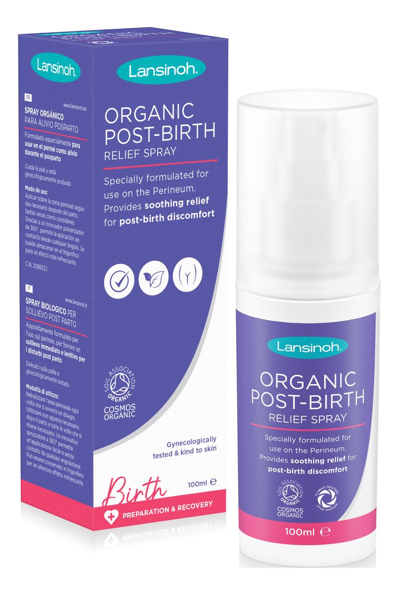 Kjøp Lansinoh Organic Post-Birth Relief Spray - 100 ml hos Med24.no.