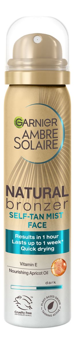Kjøp Garnier Natural Bronzer Self Tan Mist Face 75 ml hos Med24.no