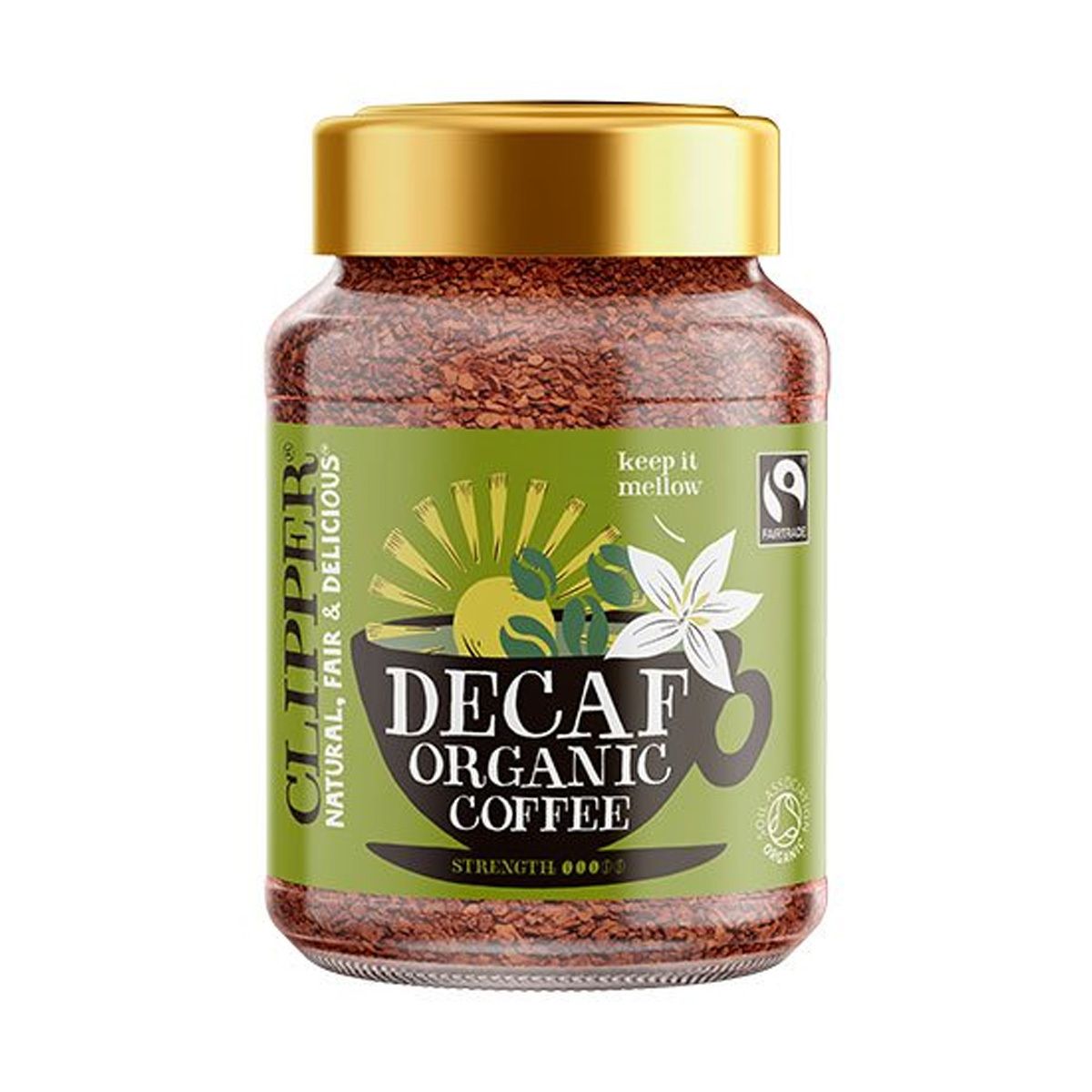 Kjøp Instant Coffee koffeinfri Økologisk (Clipper) - 100 gr på Med24.no