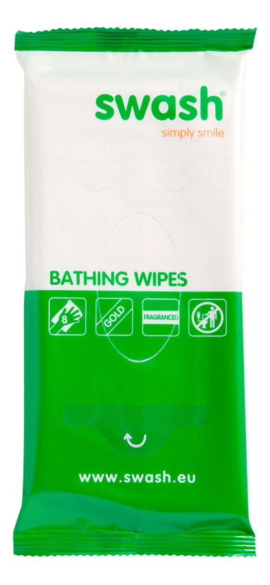 Kjøp Swash Gold Wipes 20 x 20 cm, m. duft, 8 stk. hos Med24.no