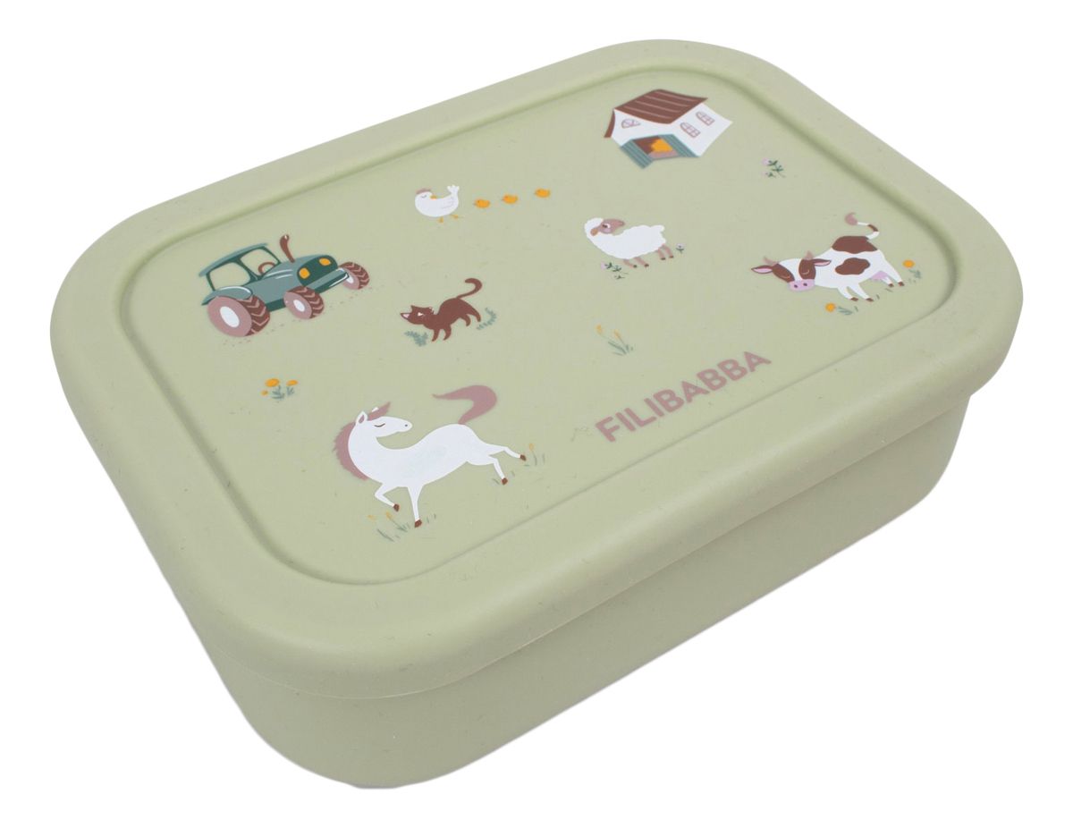 Kjøp Filibabba Matboks i silikon - Bog Green - 1 stk | Med24.no