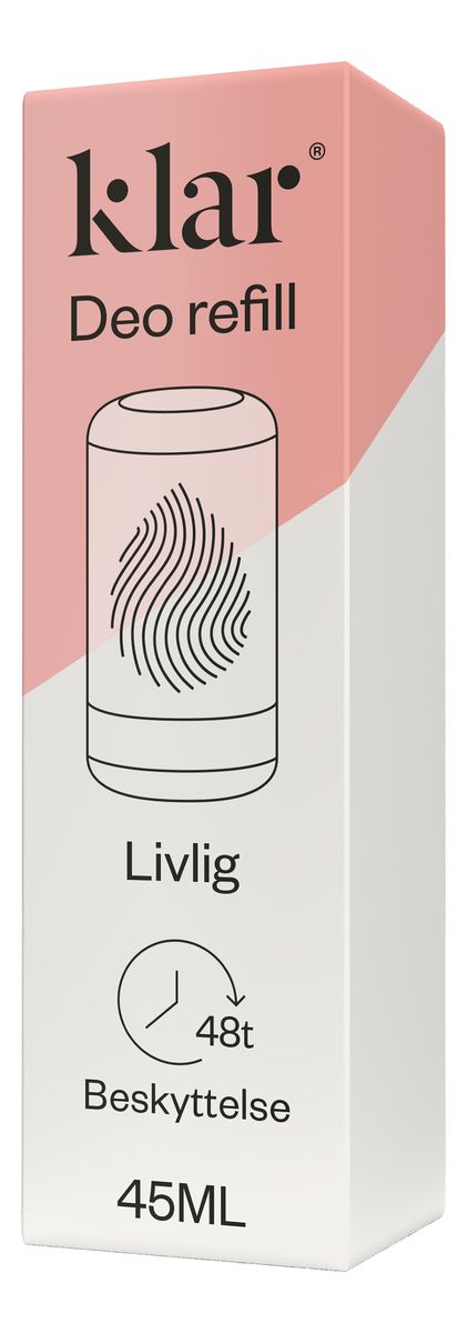KLAR Deo Refill Livlig - 45 ml. | Med24.no