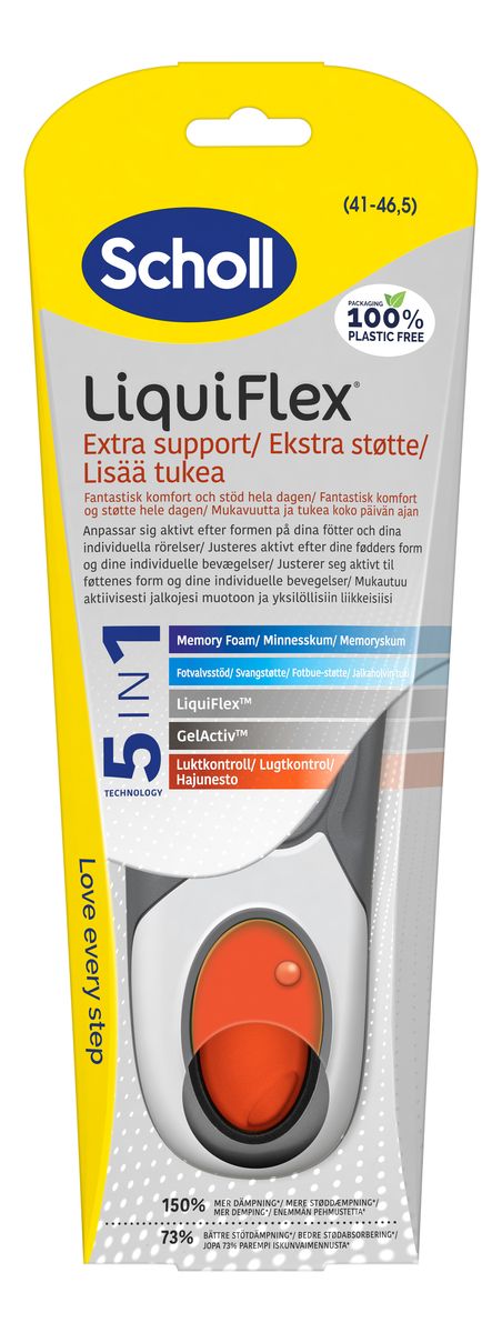 Kjøp Scholl innleggssåler Liquiflex Extra Support Large (størrelse 41-46,5)