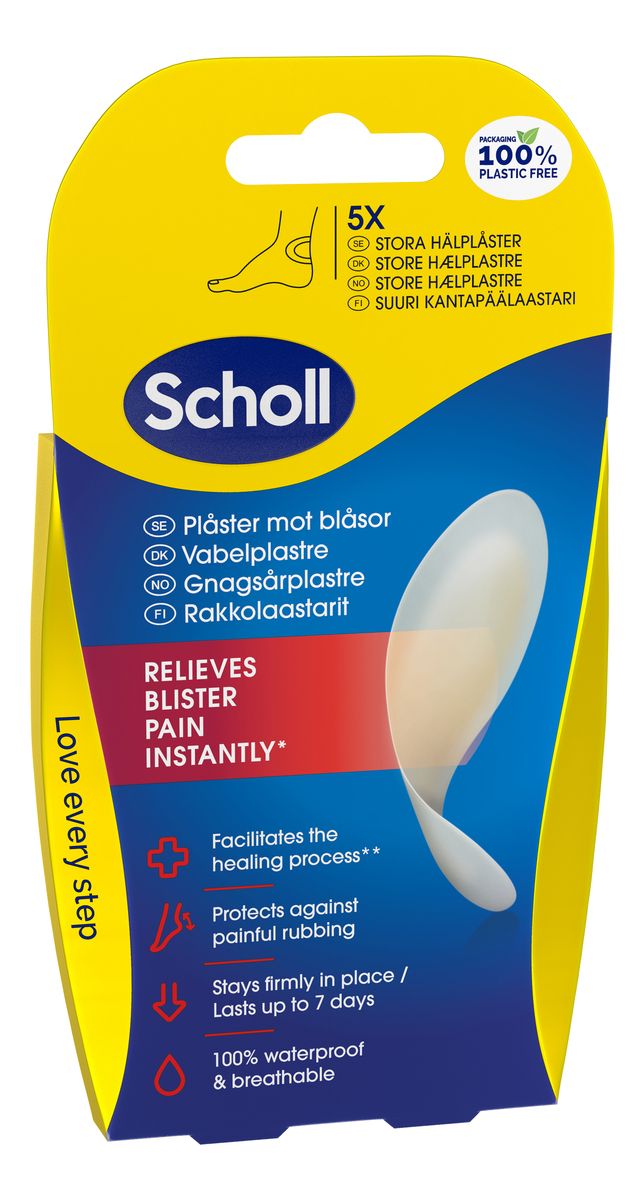 Kjøp Scholl Vabelplaster Hæl - 5 stk. billig hos Med24.no