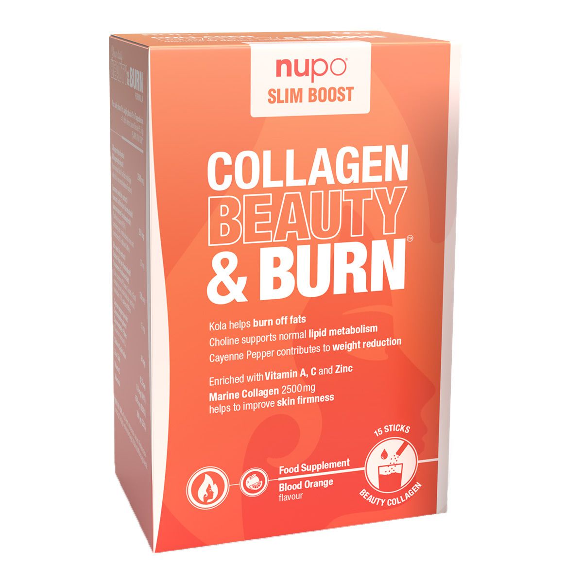 Nupo Slim Boost Collagen Beauty & Burn - 15 sticks | Med24.no