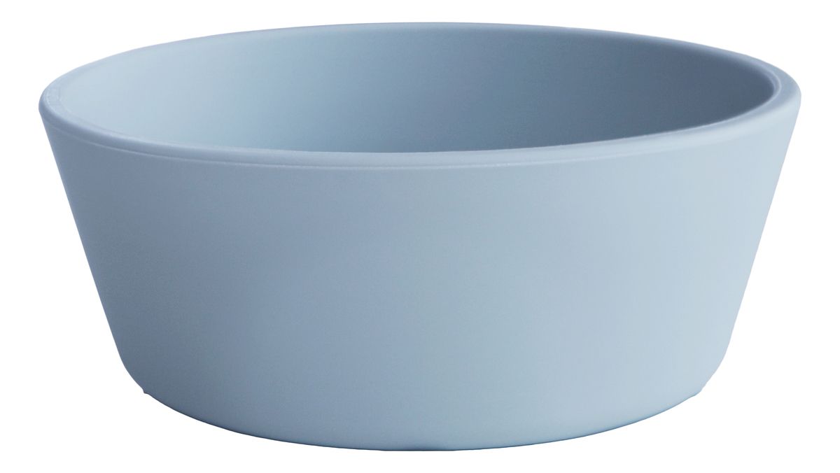 Kjøp Mushie Silikonskål Powder Blue - 1 stk. billig hos Med24.no