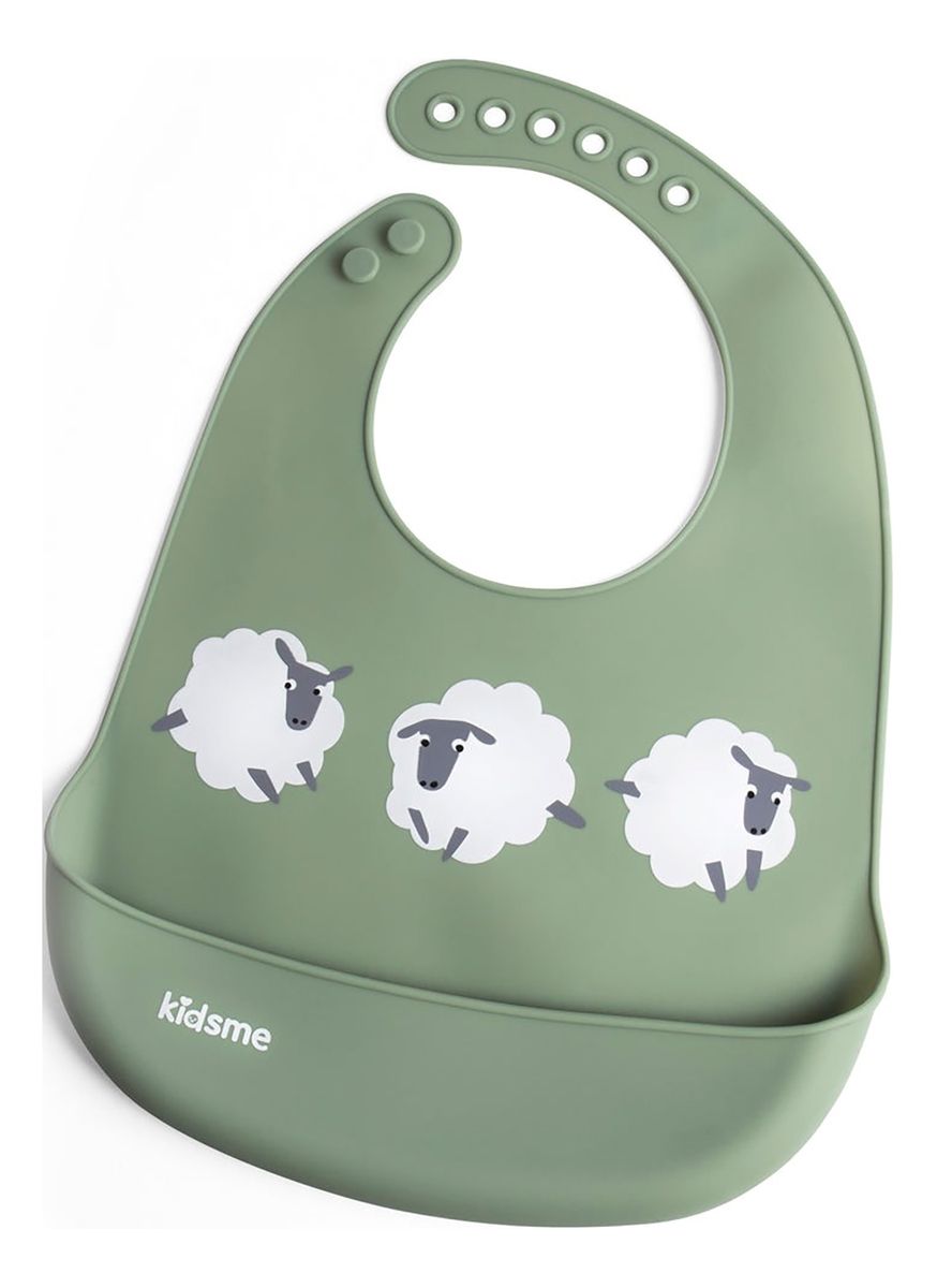 Kidsme Easy Clean Bib - Green | Med24.no