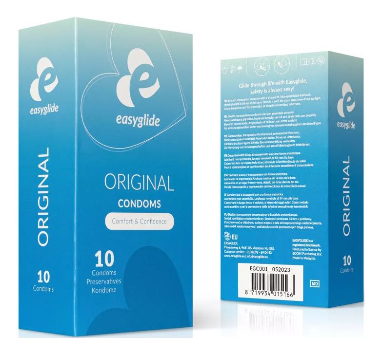 Kjøp EasyGlide Original kondomer - 10 stk. billig hos Med24.no