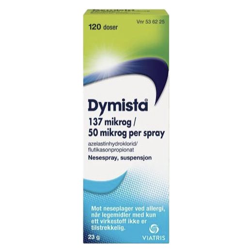 Dymista nesespray 137+50mcg/dose -120 doser | Med24.no