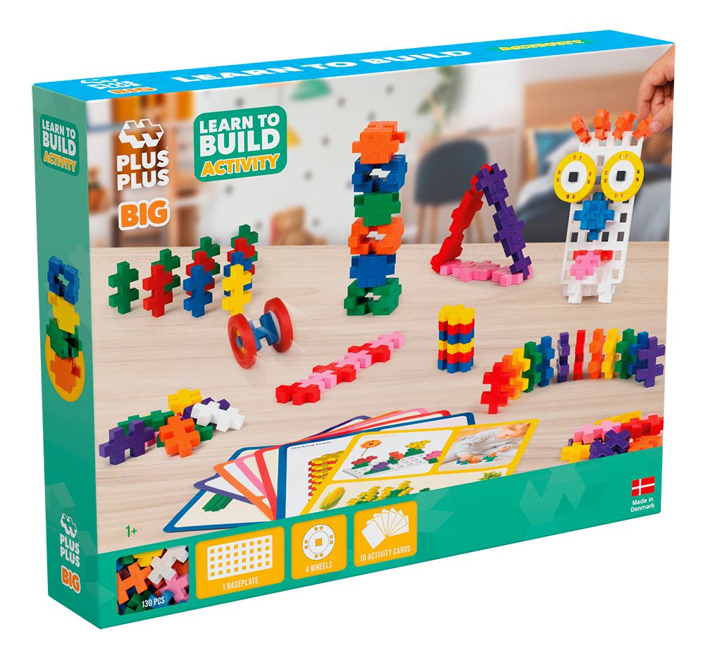 Plus-Plus BIG Learn to Build Activity - 130 stk. | Med24.no