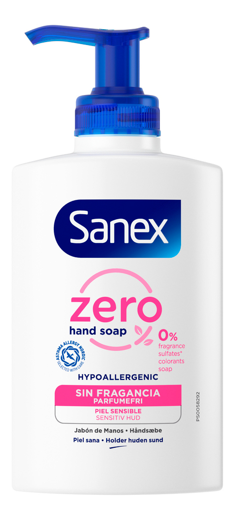 Kjøp Sanex Flydtende Håndsåpe Zero % billig hos Med24.no