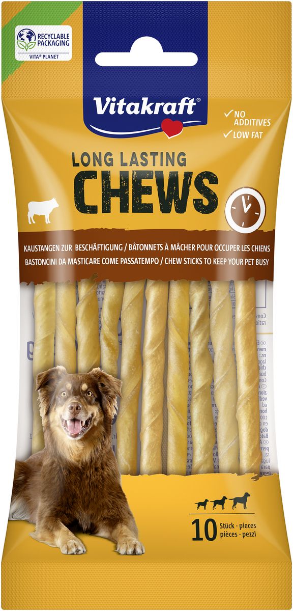 Kjøp Vitakraft Long Lasting Chews Chew Bars - 10 stk. hos Med24.no