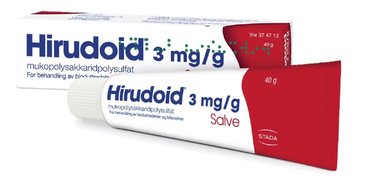 Kjøp Hirudoid salve 3mg/g - 40 g hos Med24.no