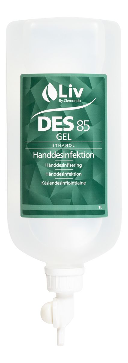 Kjøp Liv Hånddesinfeksjon Etanolalkohol 85% 1000 ml billig hos Med24.no