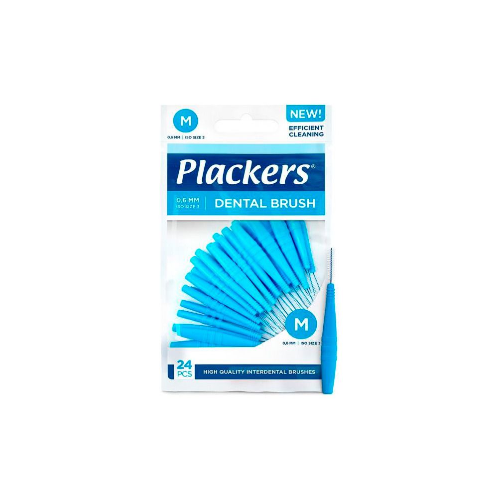 Plackers Dental Brush M 0,6 mm - 24 stk. | Med24.no