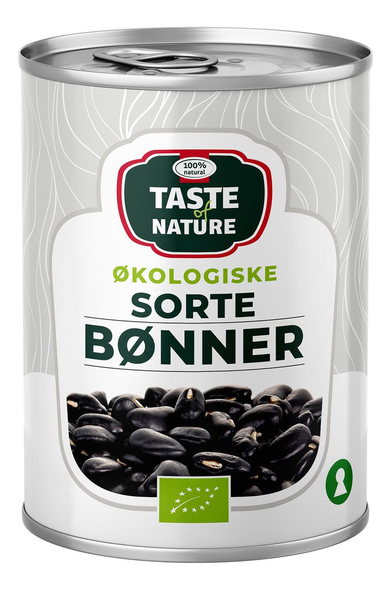 Kjøp Taste of Nature Black Beans Ø - 400 g hos Med24.no