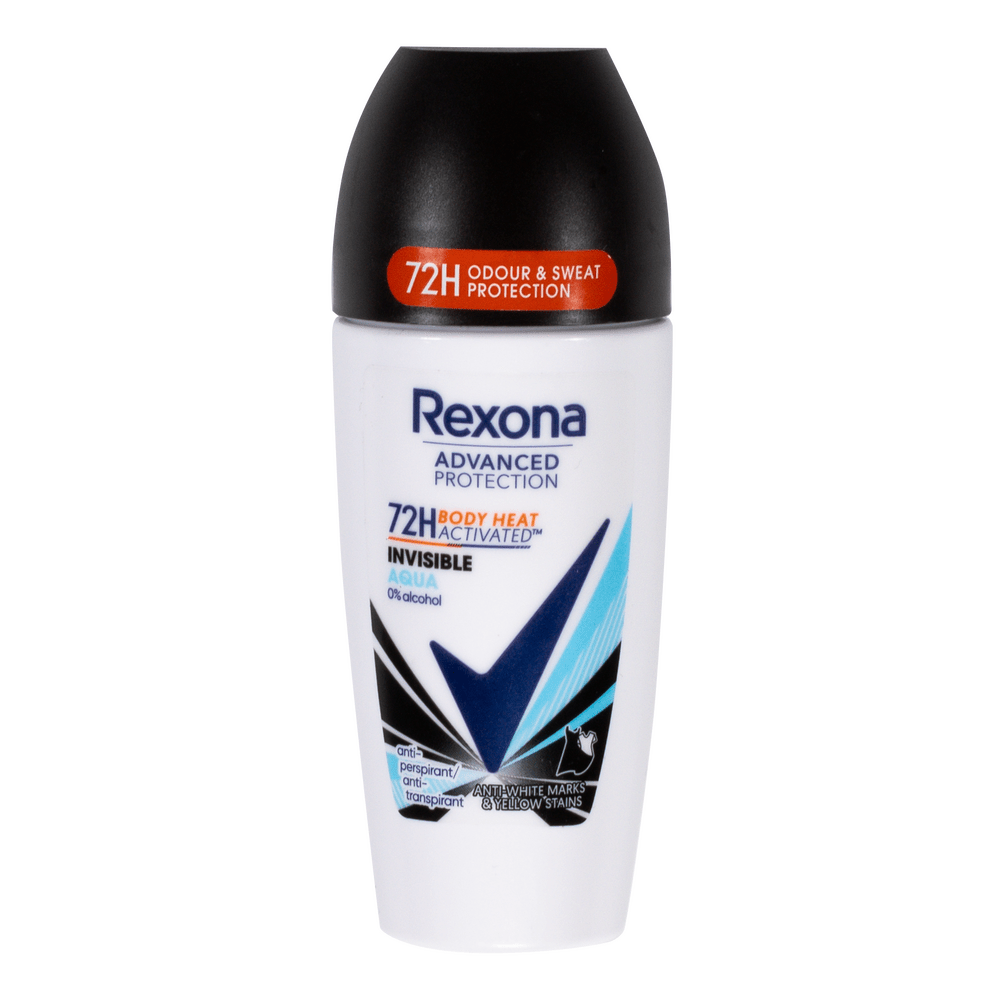 Kjøp Rexona 72h Advanced Invisible Aqua Deo Roll-on hos Med24.no