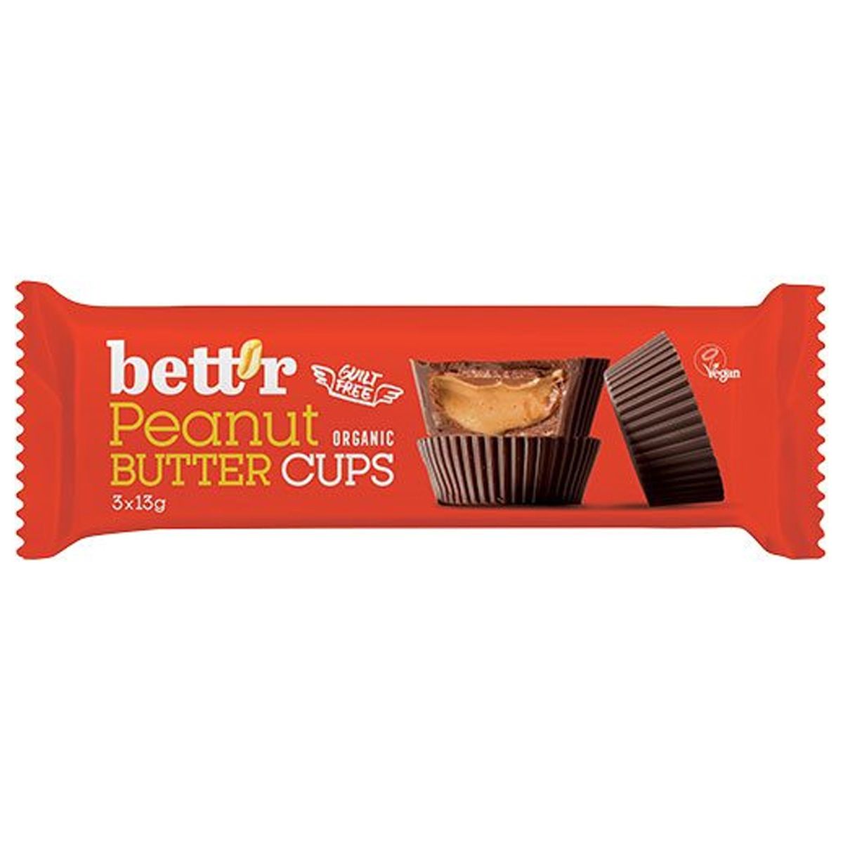 Bett´r Peanut Butter Cups Ø - 39 g - Alltid lave priser på med24.no