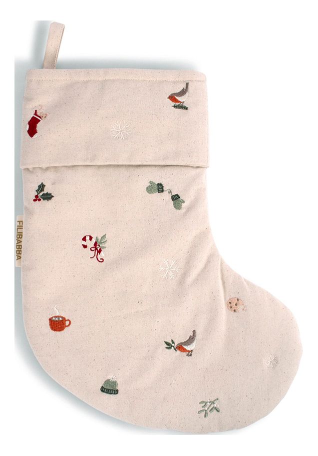 Kjøp Filibabba Brodert sokk - Wonderful Winter - 1 stk hos Med24.no