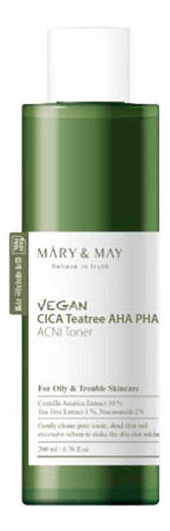 Kjøp Mary&May Vegan Cica Tea Tree AHA PHA Toner billig hos Med24.no