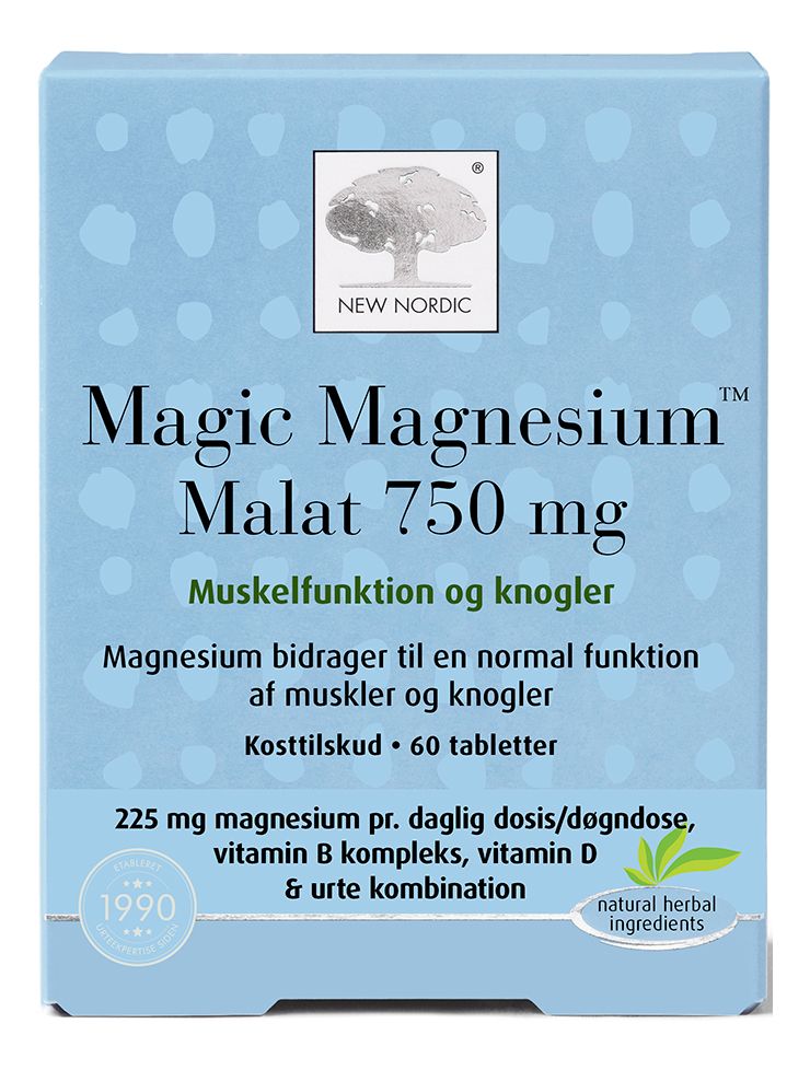 Kjøp New Nordic Magic Magnesium Malate - 60 stk hos Med24.no
