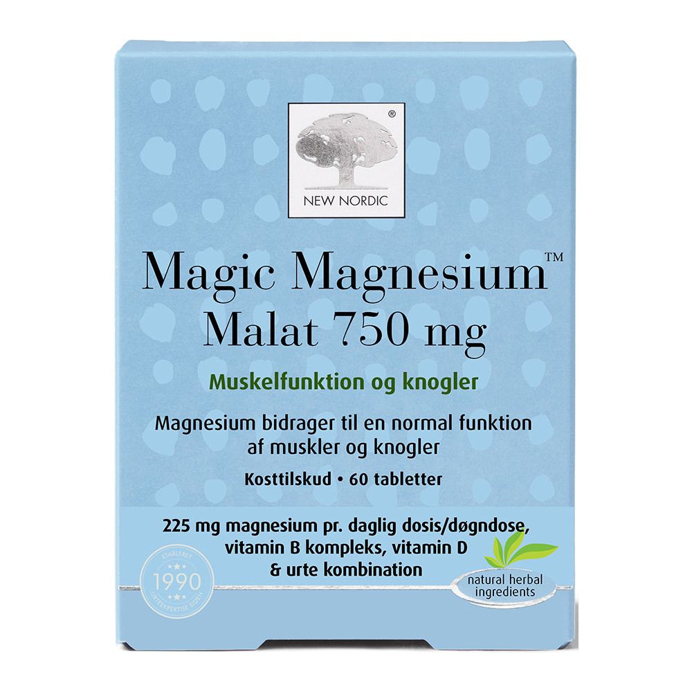 Kjøp New Nordic Magic Magnesium Malate - 60 stk hos Med24.no