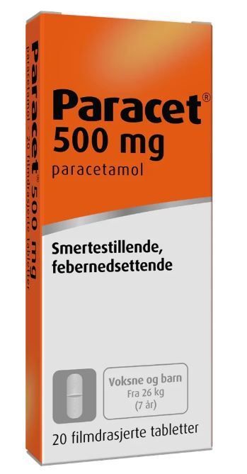 Kjøp Paracet 500 mg tabletter avlange hos Med24.no