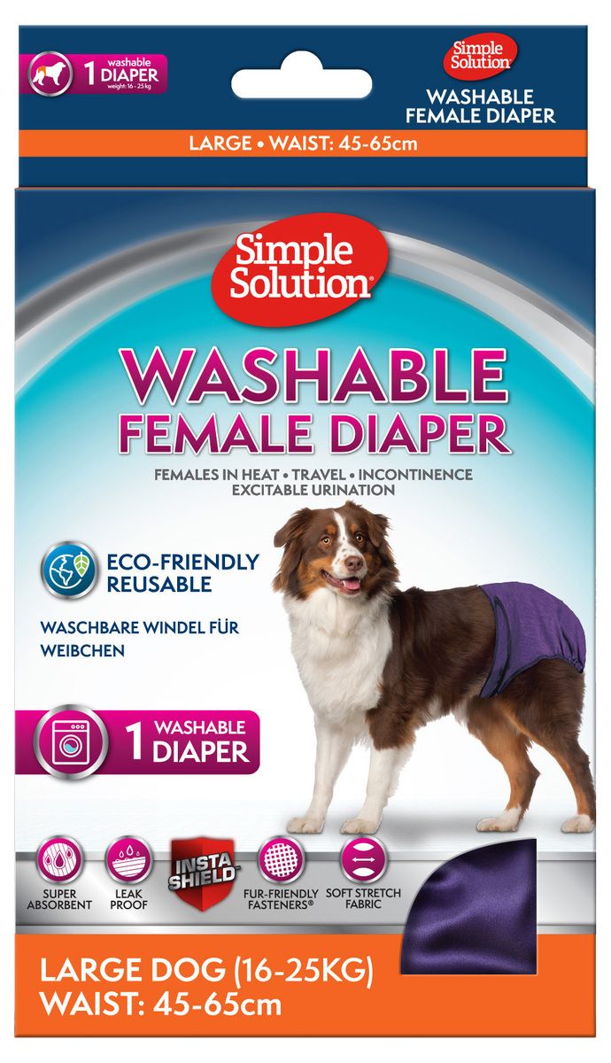 Kjøp Simple Solution Vaskbar bleie til tisper - L på Med24.no