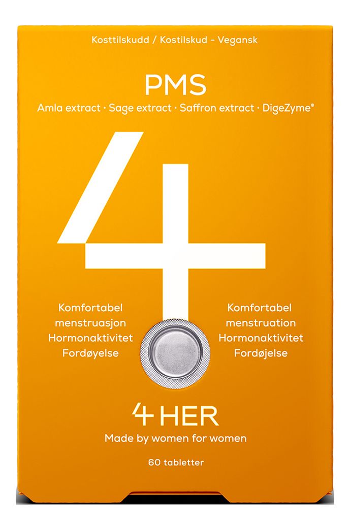 Kjøp 4HER PMS - 60 tabletter hos Med24.no