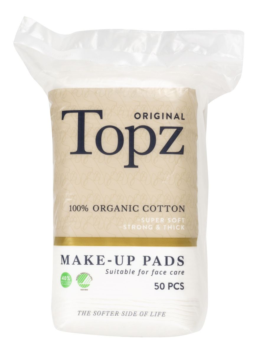 Kjøp Topz Square Cotton Pads - 50 stk billig hos Med24.no