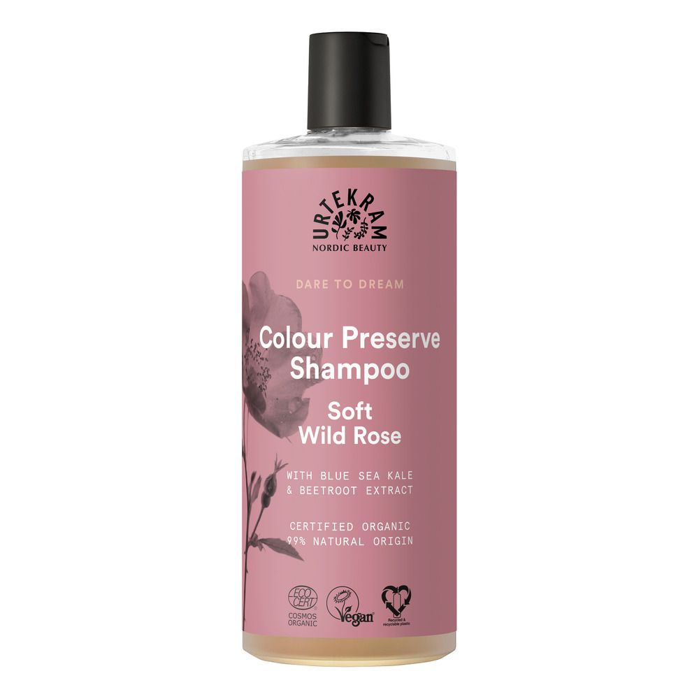 Kjøp Urtekram Soft Wild Rose Colour Preserve Shampoo hos Med24.no