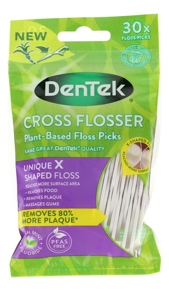 Kjøp DenTek ECO Cross Flosser - 30 stk. billig på Med24.no