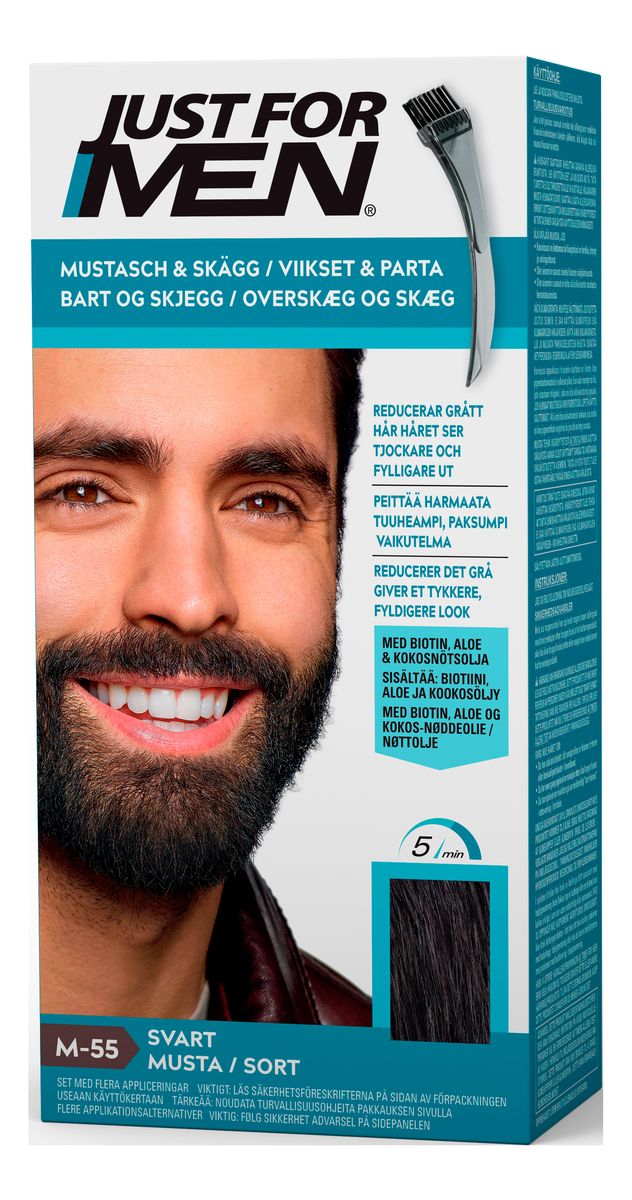 Kjøp Just For Men Beard Colour Black - 1 stk billig på Med24.no