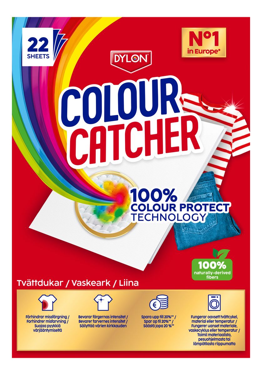 Kjøp Dylon Colour Catcher - 22 stk. billig hos Med24.no
