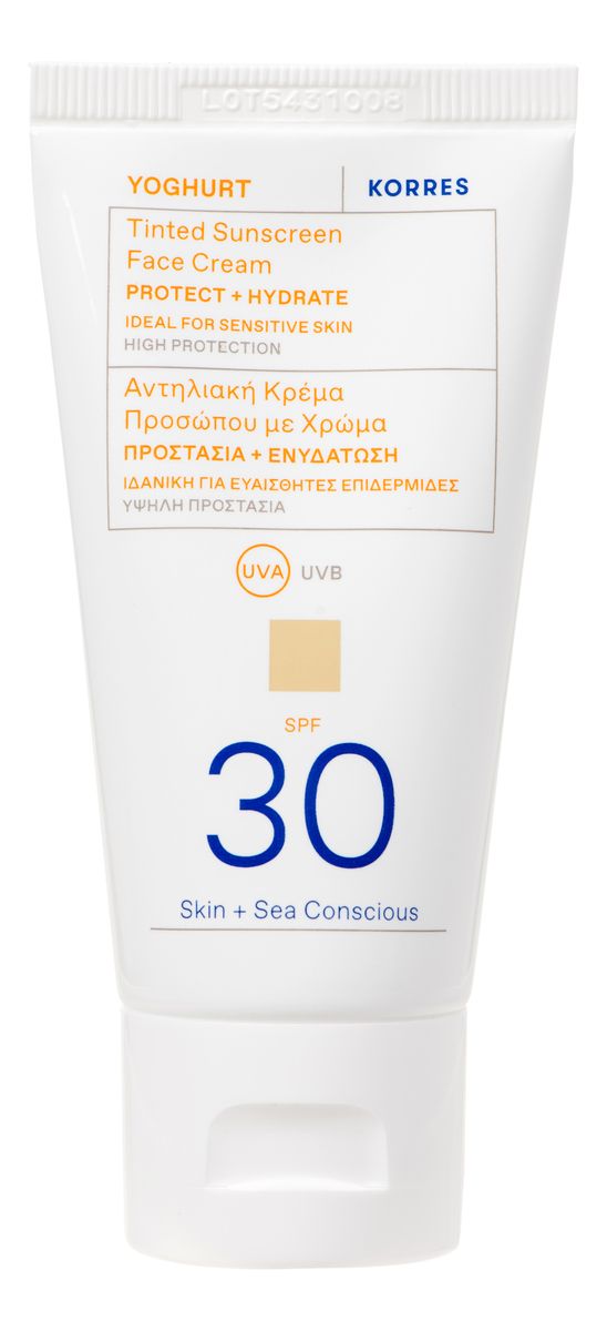 Kjøp Korres Yoghurt Tinted Sunscreen Face Cream SPF30 | Med24.no